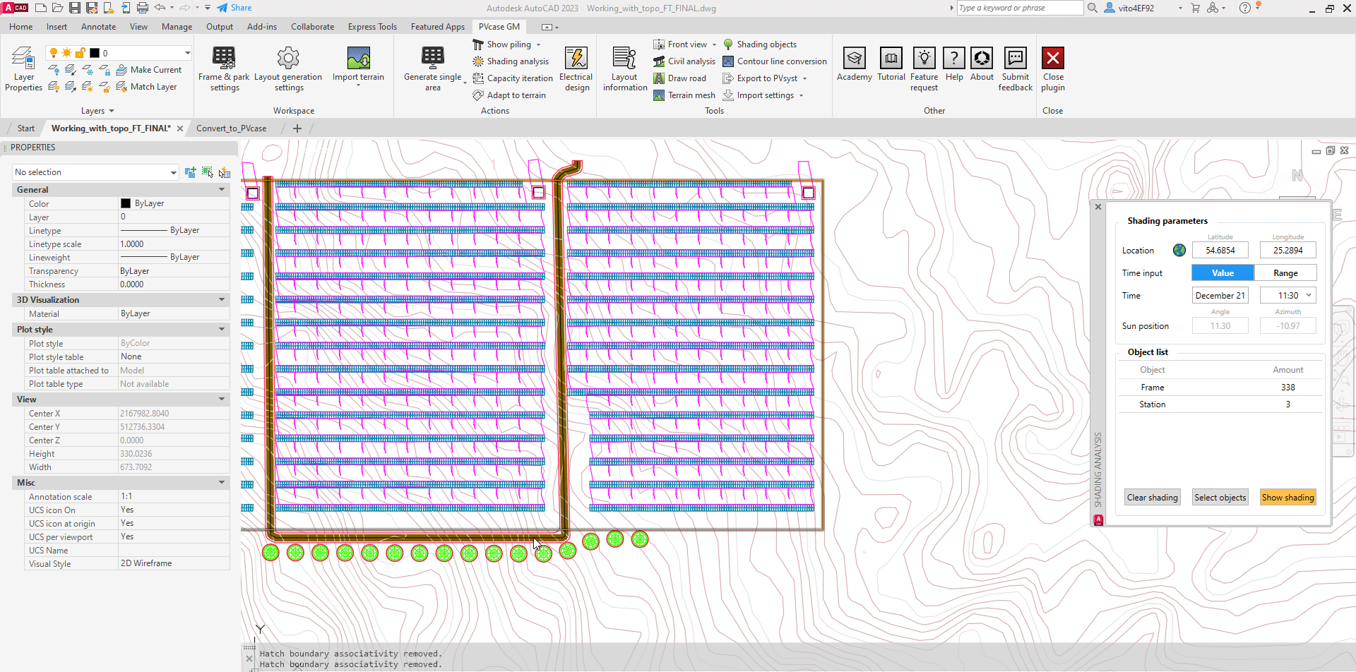 Shading objects & Shading analysis – Help Center | PVcase