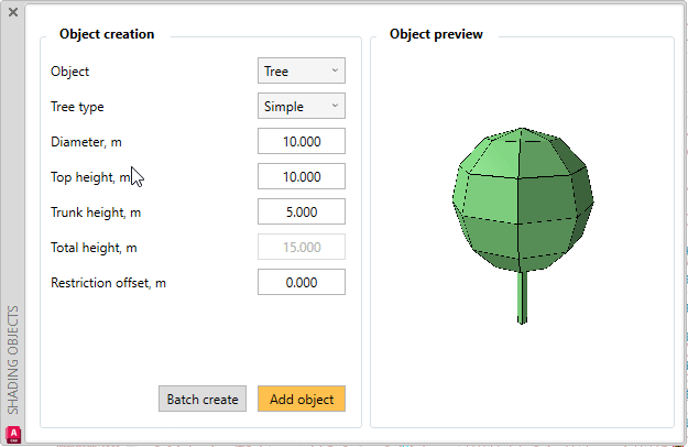 Shading objects & Shading analysis – Help Center | PVcase