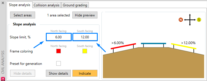 Civil analysis - slope analysis – Help Center | PVcase