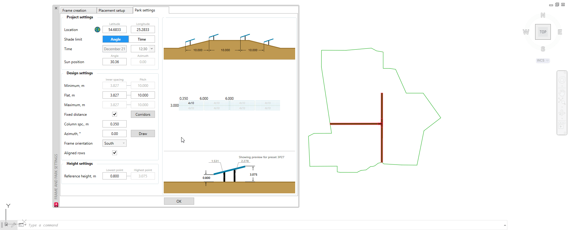 Fixed-tilt - PV layout creation – Help Center | PVcase