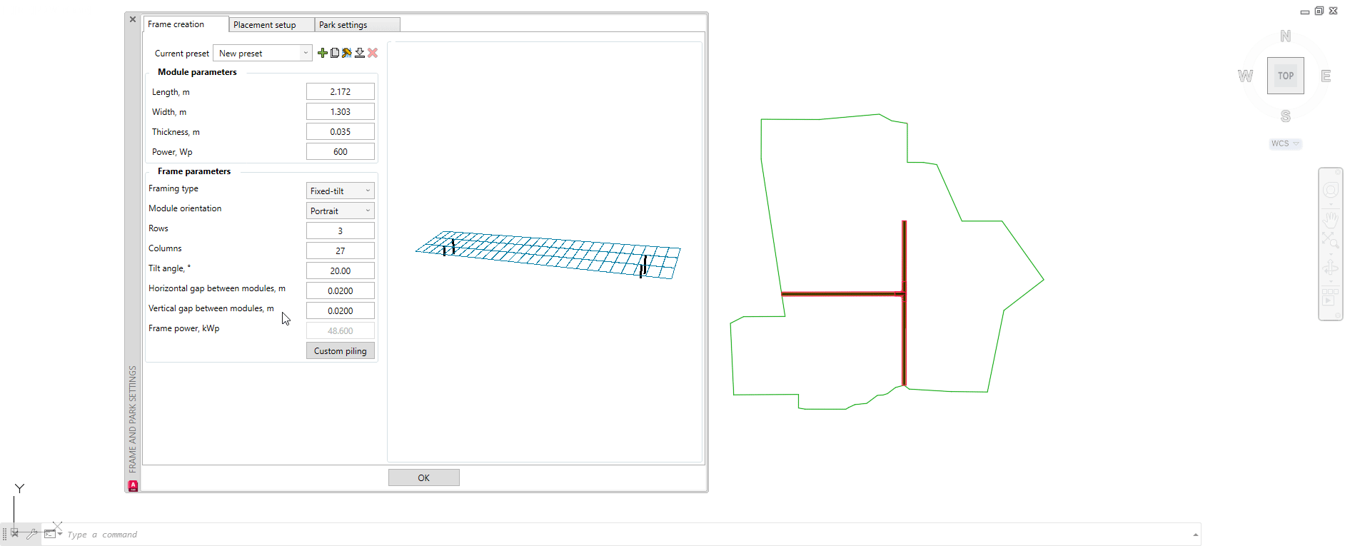 Fixed-tilt - PV layout creation – Help Center | PVcase