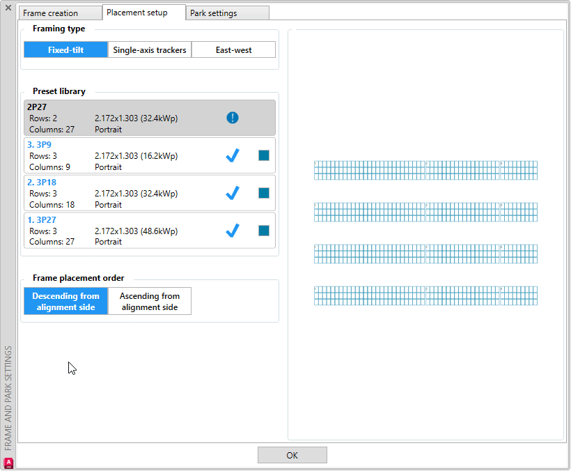 Fixed-tilt - PV layout creation – Help Center | PVcase