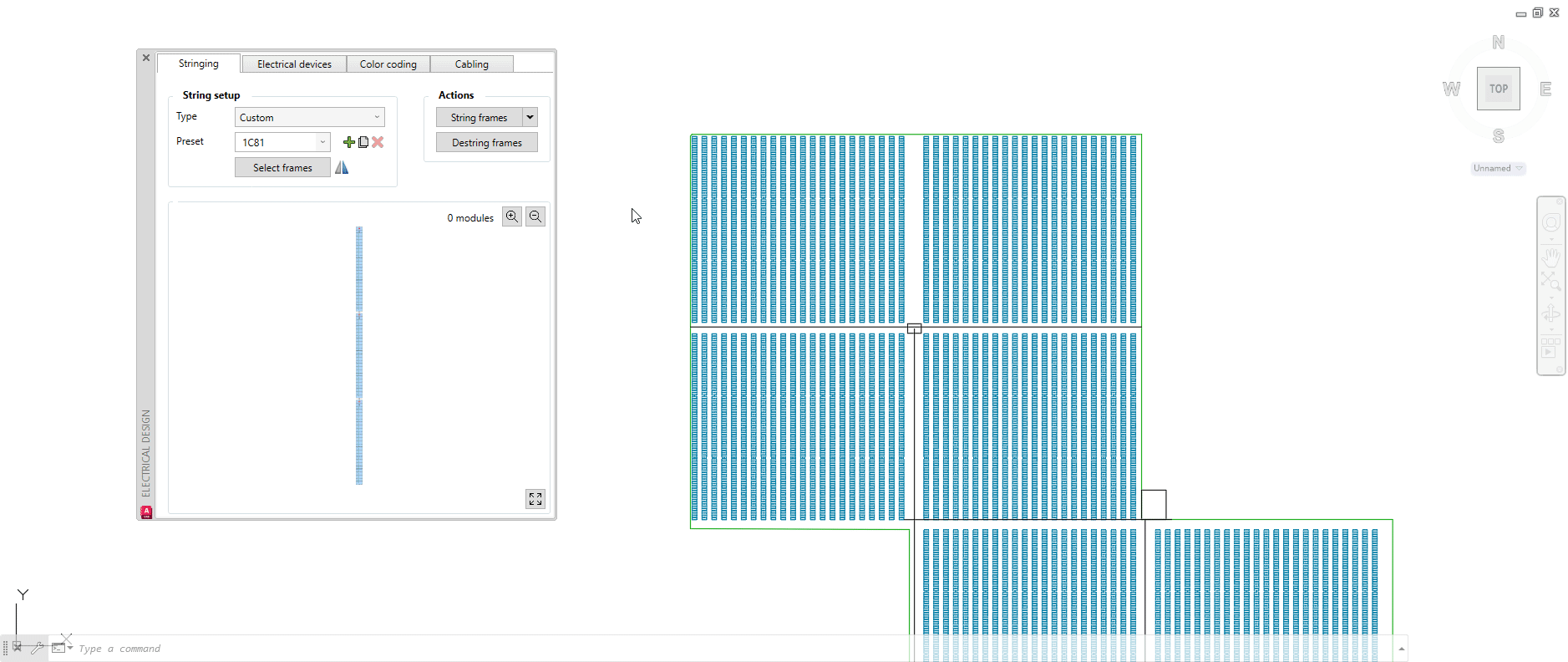 Single-axis trackers - stringing – Help Center | PVcase