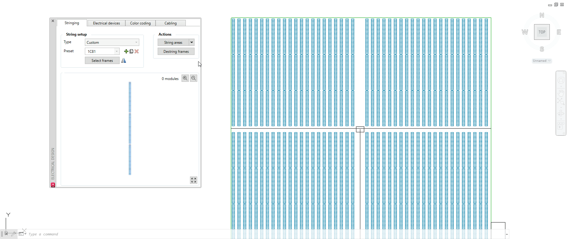 Single-axis trackers - stringing – Help Center | PVcase