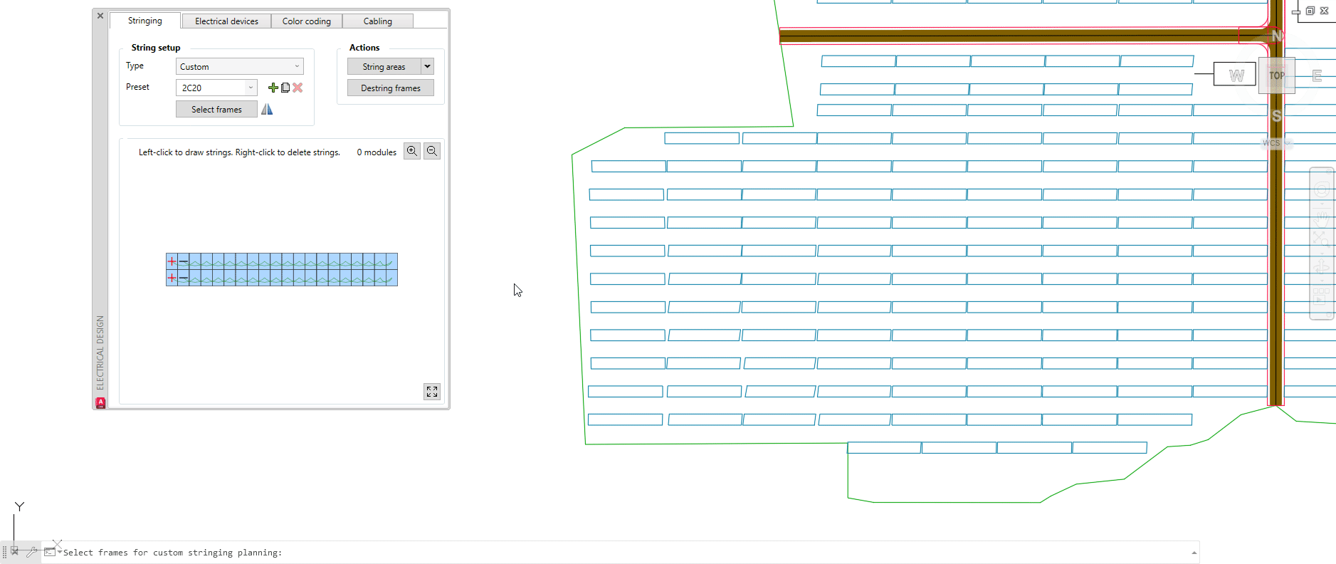 Fixed-tilt - stringing – Help Center | PVcase