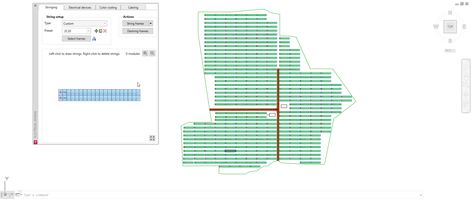 Fixed-tilt - stringing – Help Center | PVcase