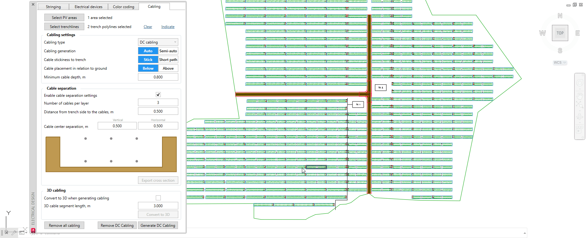 Fixed-tilt cabling – Help Center | PVcase