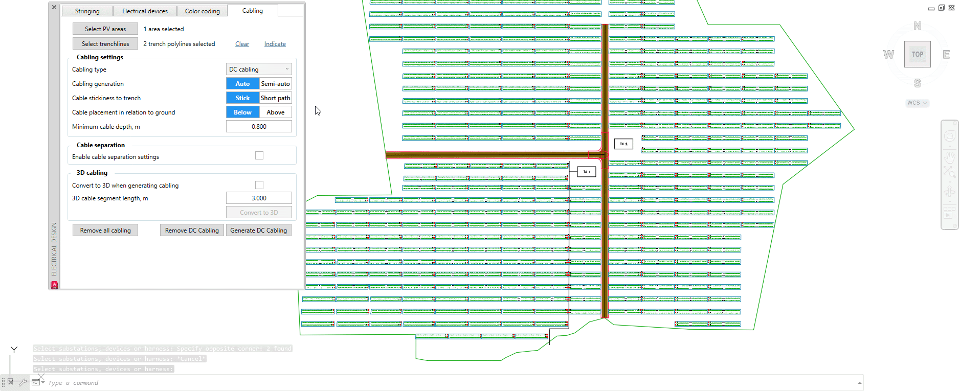 Fixed-tilt cabling – Help Center | PVcase