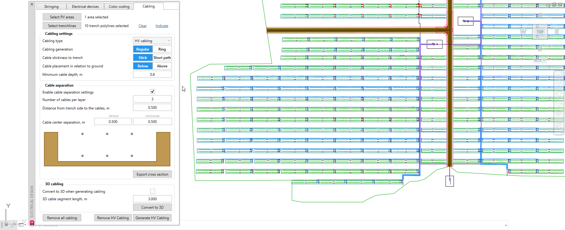 Fixed-tilt cabling – Help Center | PVcase