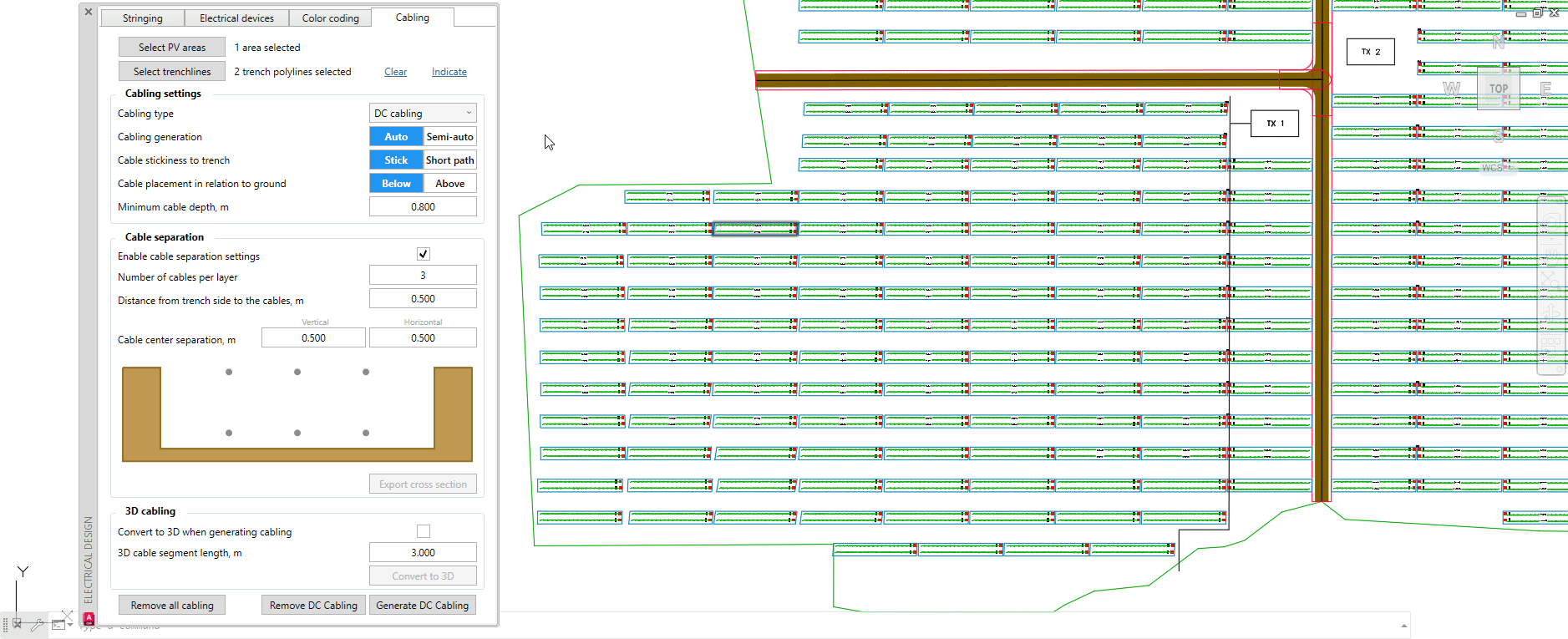 Fixed-tilt cabling – Help Center | PVcase