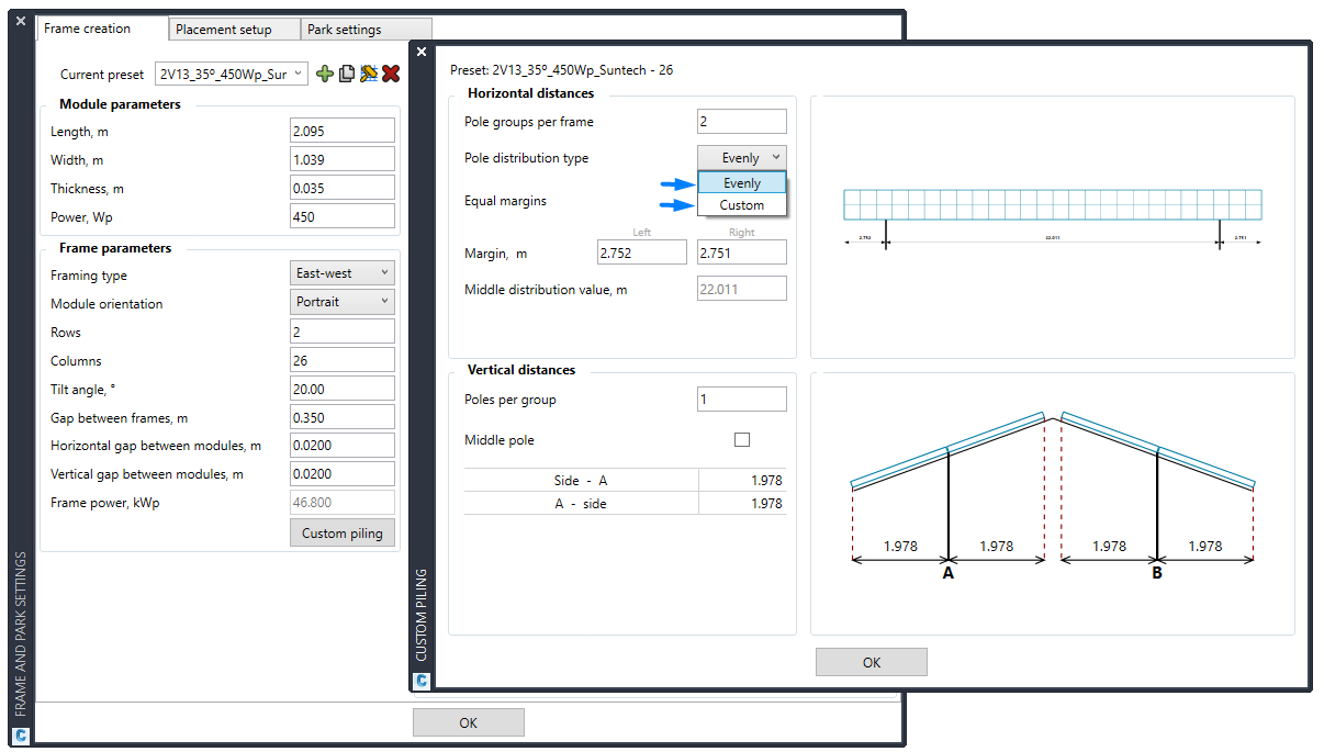 Creating an east-west PV layout – Help Center | PVcase