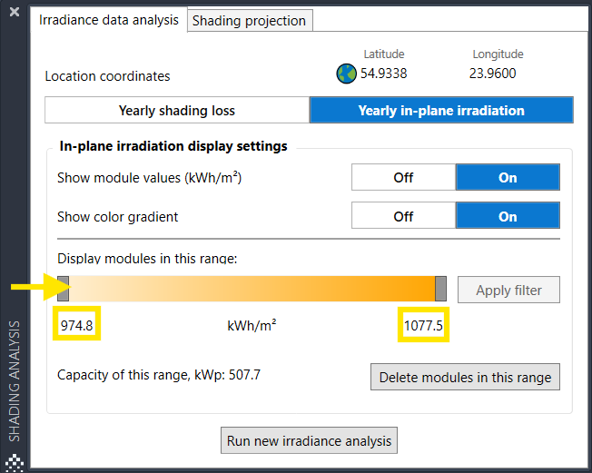 Shading analysis – Help Center | PVcase