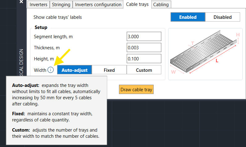 Cable trays – Help Center | PVcase